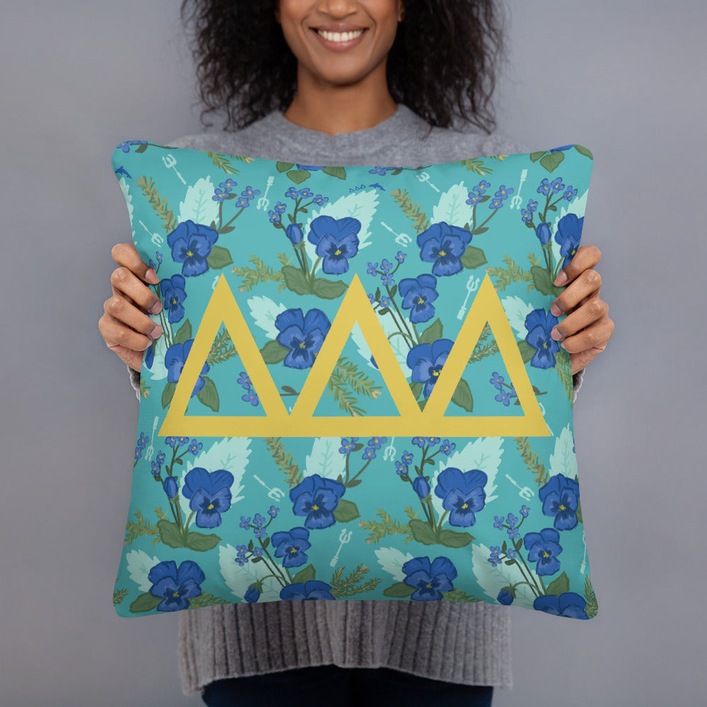 Tri Delta Letters Pillow – GreekHappy