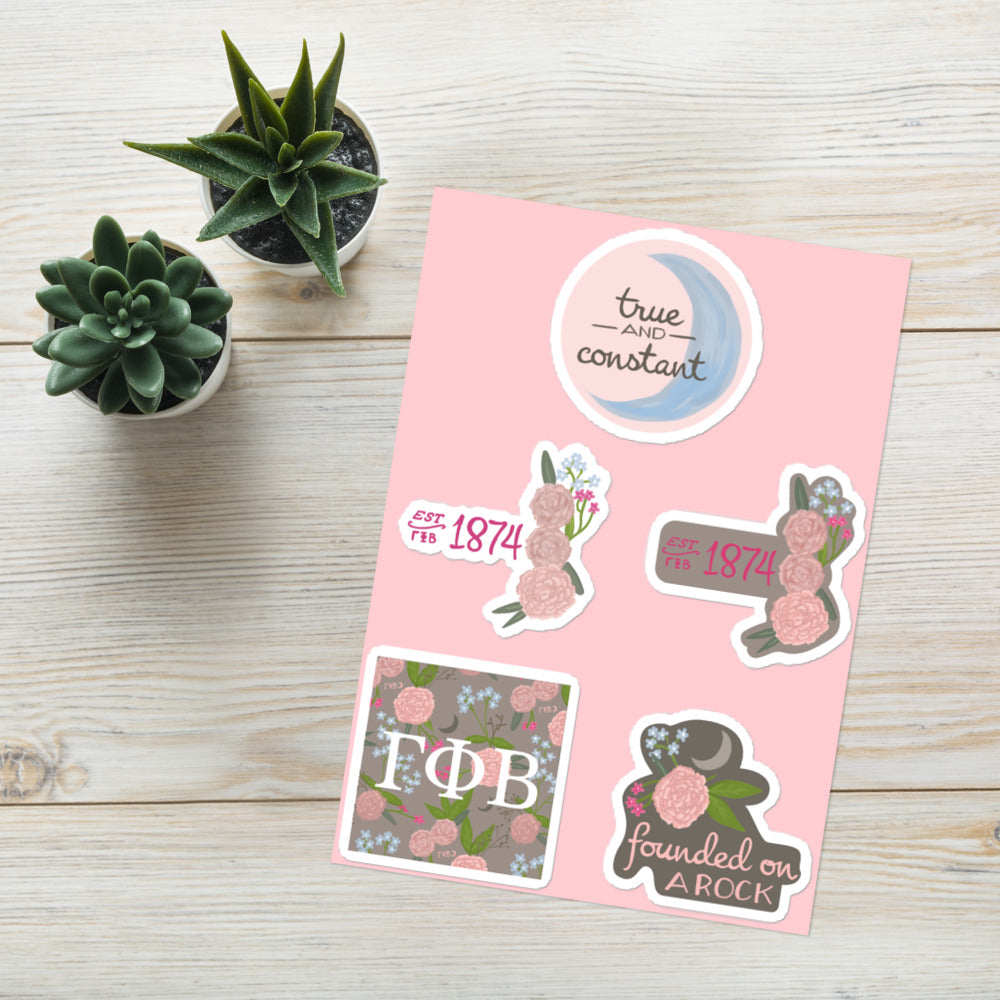 Gamma Phi Beta Sorority Sticker Sheet – GreekHappy